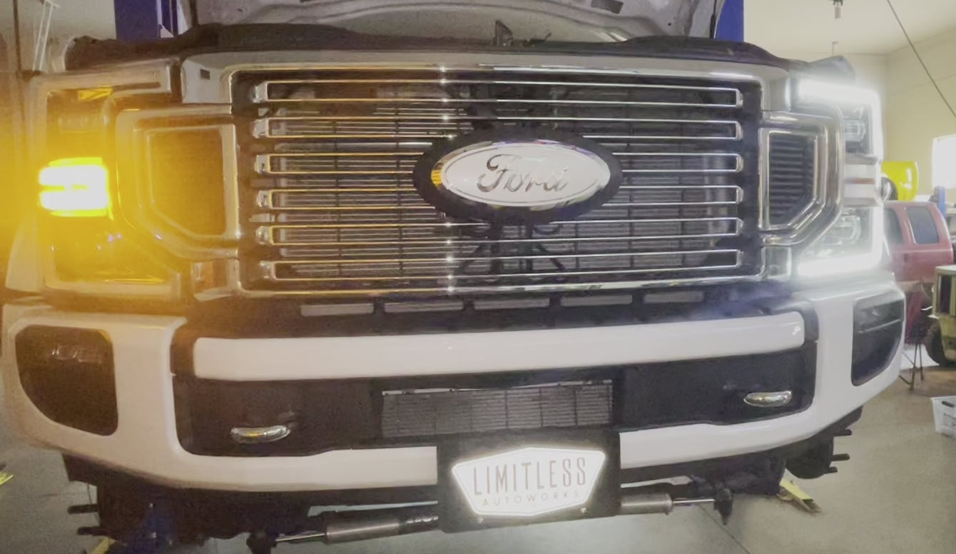 2020-2022 Ford Super Duty C-Ring/LED Front Turn Signal Strobe Kit ...