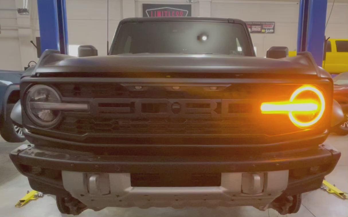 2022 - Present Bronco Raptor LED Front Turn Signal Strobe Kit ...